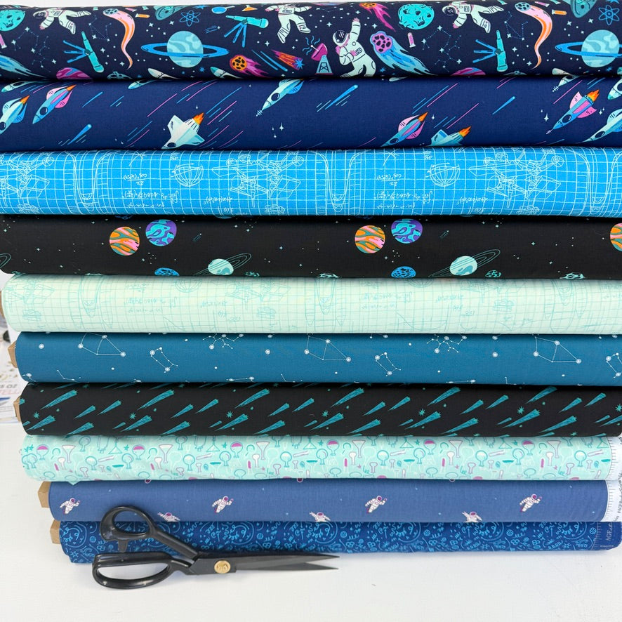 Art Gallery Fabrics - Rocket Science - Shooting Stars - Sewing and ...