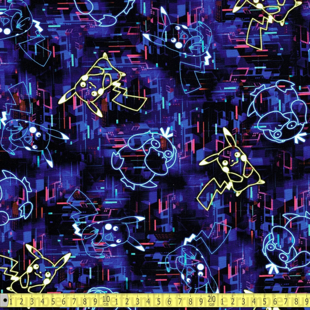 Robert Kaufman - Pokemon Neon Lights - Pikachu And Psyduck Midnight ...