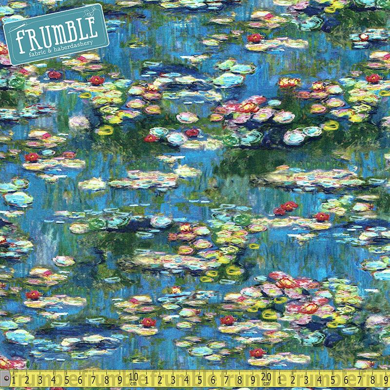 Claude Monet Water Lilies Fabric by Robert Kaufman – Frumble Fabrics