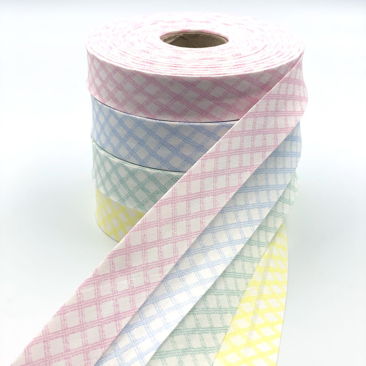 25mm Grid Check Bias Binding – Frumble Fabrics