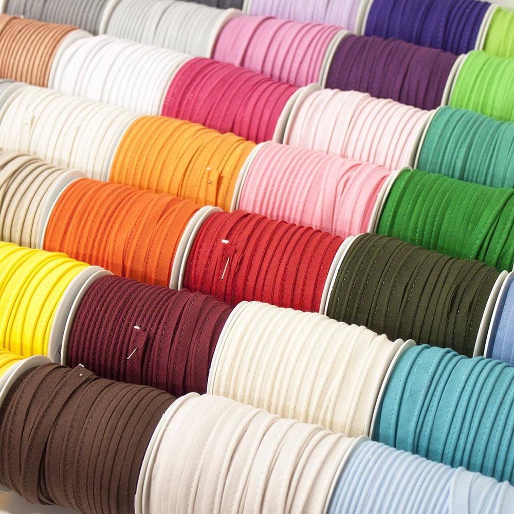 Plain Small Piping Bias Binding (25m Reel) – Frumble Fabrics