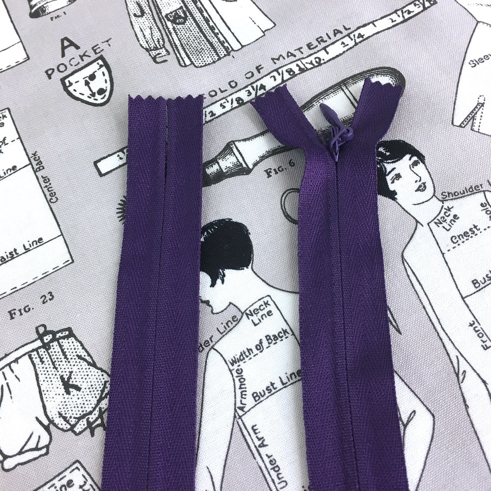 14" (36cm) Invisible Zips – Frumble Fabrics