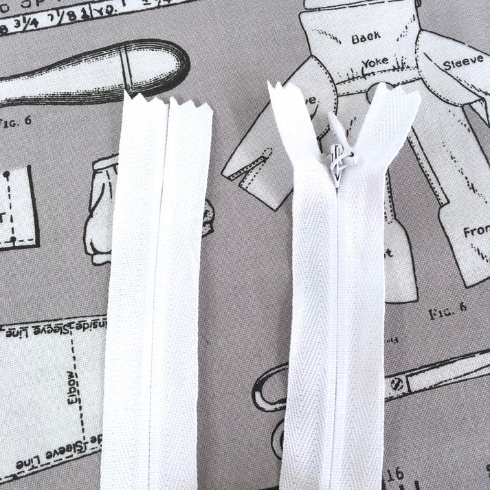 14" (36cm) Invisible Zips – Frumble Fabrics